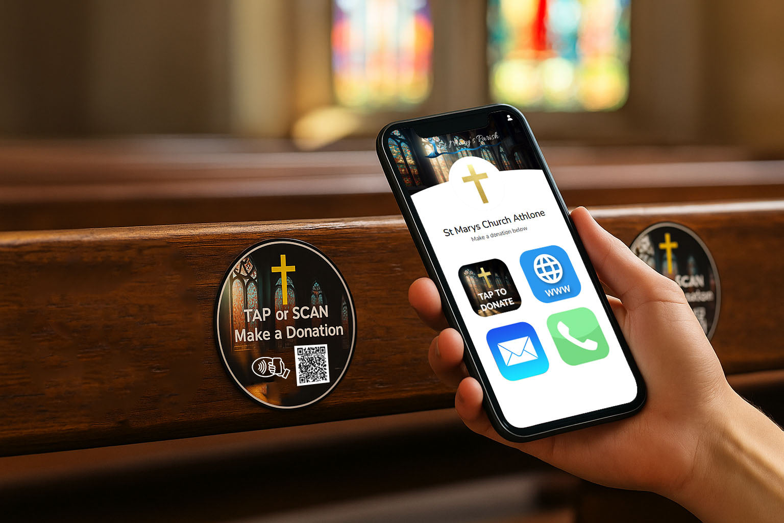Tap to Donate with TAPiTAG & PushPay | NFC Church Giving