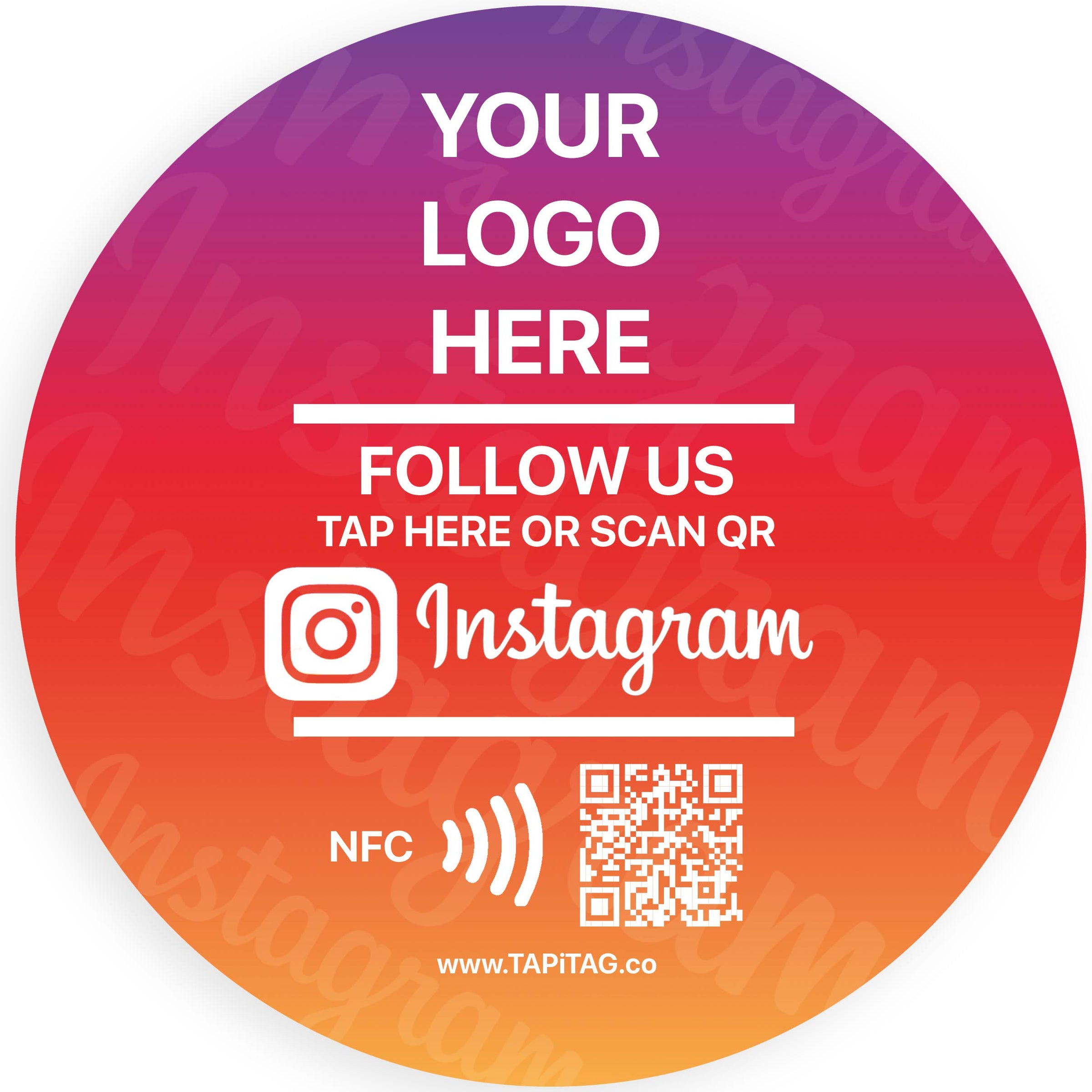 TAPiTAG Instagram Tags & Cards | Boost Followers with NFC & QR Codes