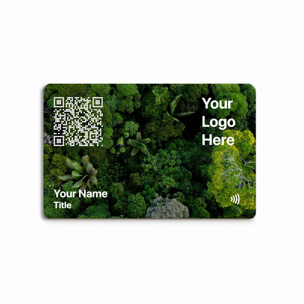 Bamboo Digital Business Card | Forest Print – TAPiTAG