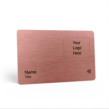 Premium Metal Digital Business Cards | Black, Gold, Rose Gold – NFC ...
