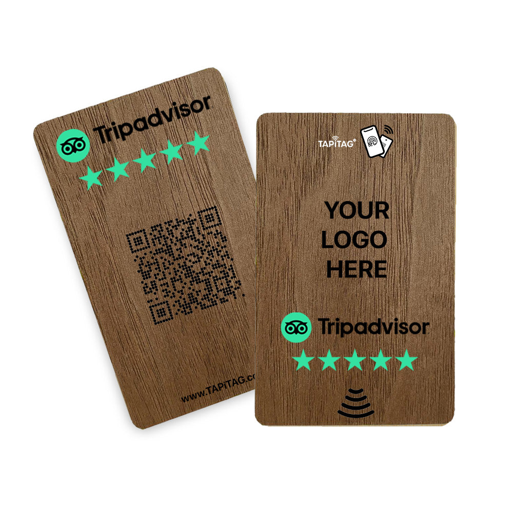 Tripadvisor Walnut NFC Card | reviews for Tripadvisor – TAPiTAG